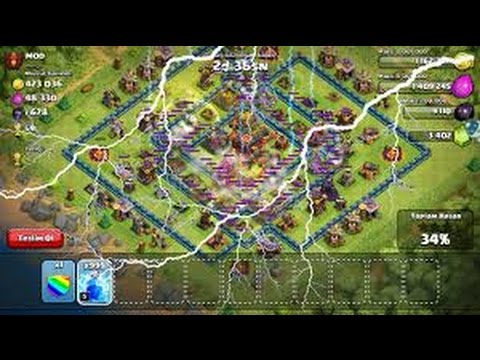 Clash of Clans 1000 Tane Deprem  Büyüsünü Atarsak Ne Olur #2 ( İzle Gör )