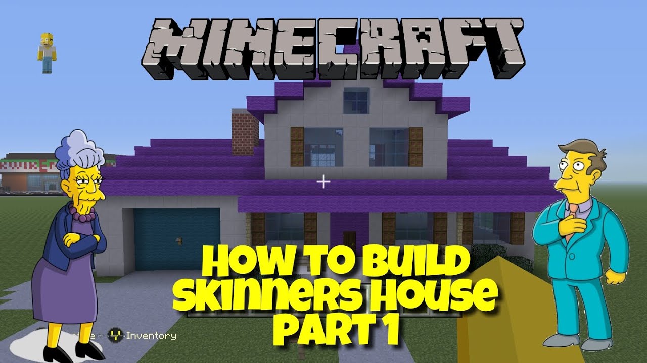 Minecraft Springfield Project - How to Build Skinners house Pt1 - YouTube