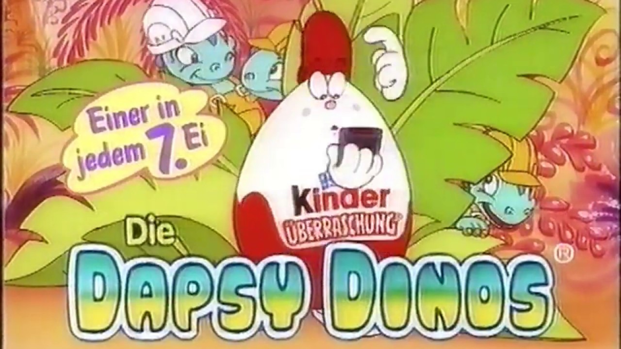 Kinderüberraschung Werbung Dapsy Dinos 1995 - YouTube