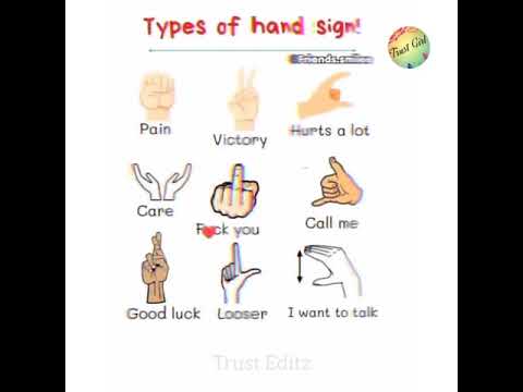 Hand 🤙sign🤞 Meaning 🤓 - YouTube