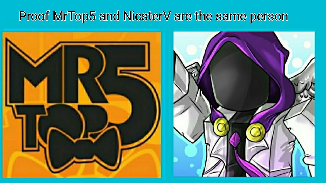 Proof NicsterV and MrTop5 are the same person - YouTube