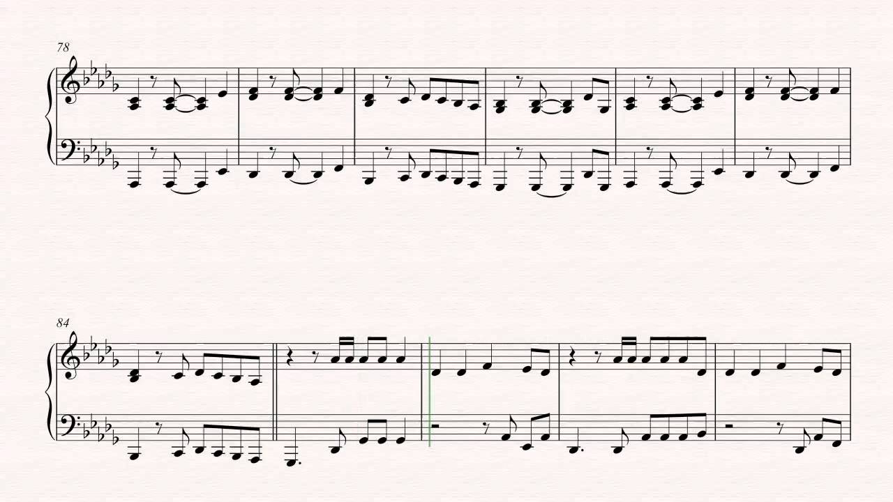 Piano - Rude - Magic - Sheet Music, Chords, & Vocals - YouTube