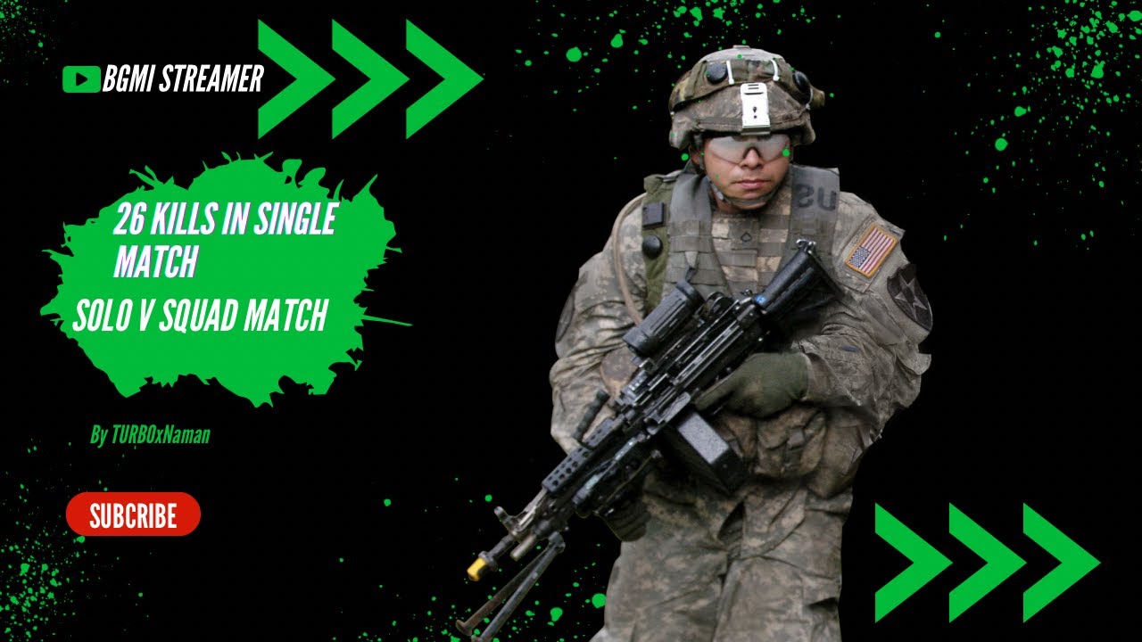 Solo v squad 26 kills in single match - YouTube