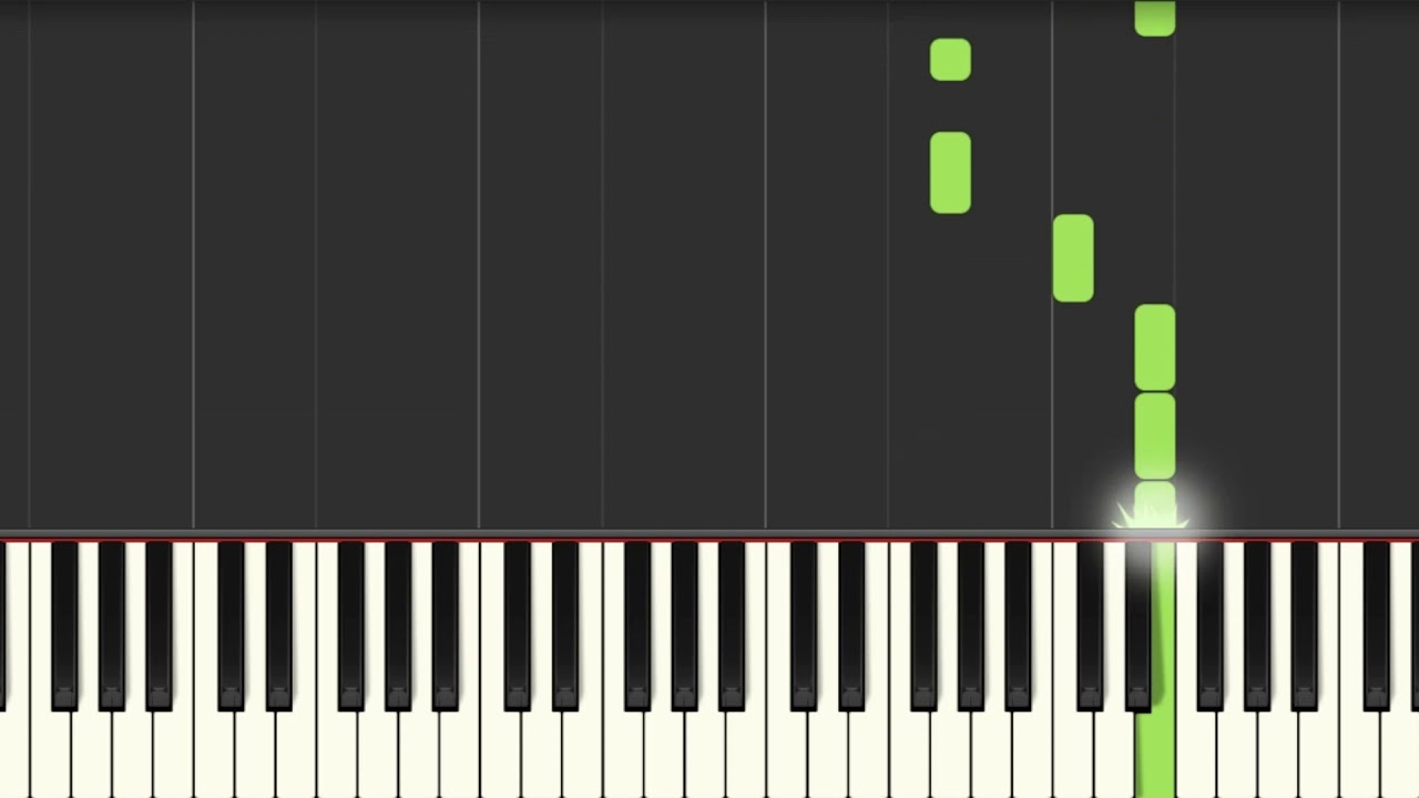 Acrobat U2 [Easy Piano Tutorial] (Synthesia) Right Hand Only - YouTube
