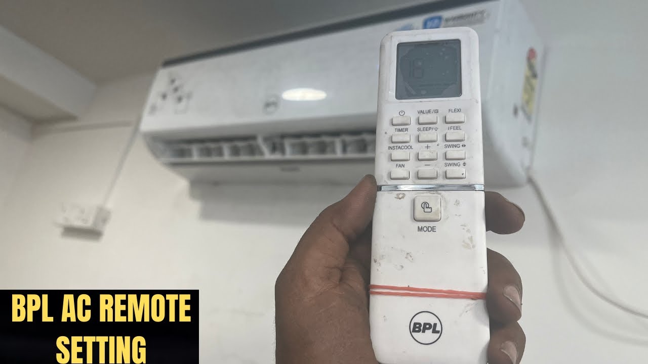 Bpl ac remote control - YouTube