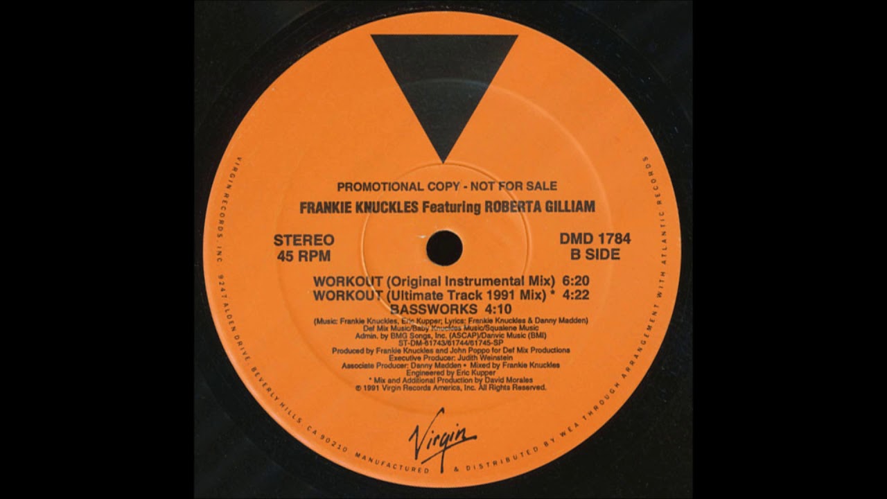 Frankie Knuckles - Workout (Original Instrumental Mix) - YouTube