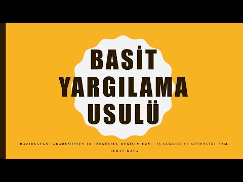 BASİT YARGILAMA