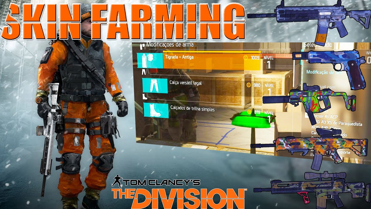 Skins & Clothes Easy Way - Roupas e Skins de Armas The Division - YouTube