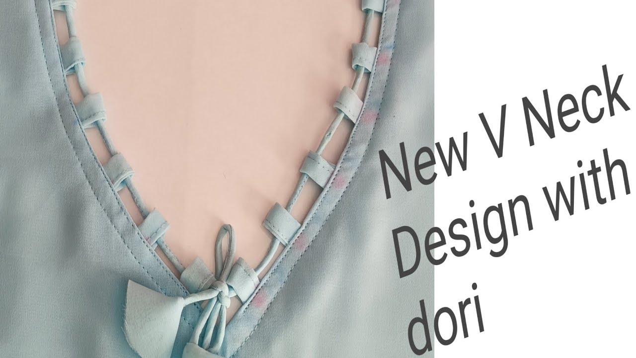 Stylish neck design cutting and stitching|how to stitch Neck line with ...