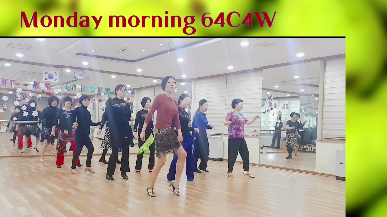 Monday morning Line Dance (Beginner) Demo &Count - YouTube