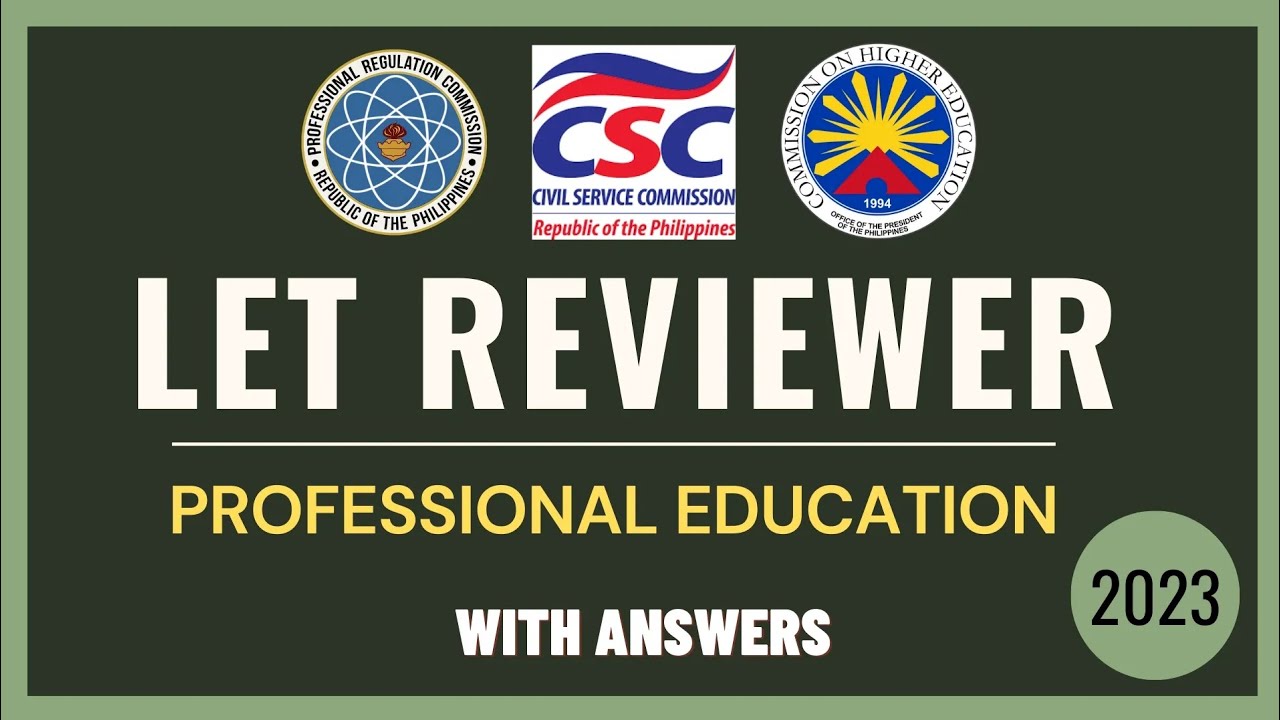 LET Reviewer in Professional Education 2023 FACILITATING LEARNING with ...