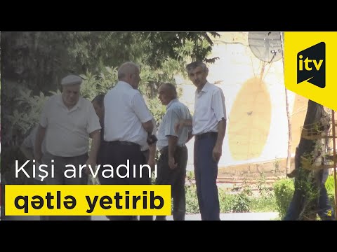 Tərtər məhkəməsinin qarşısında kişi arvadını qətlə yetirib