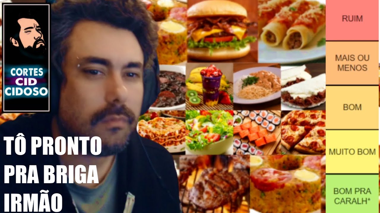 A POLÊMICA TIER LIST DE COMIDAS. DE 'BOM PRA CA@#...' A 'RUIM' l CORTES ...