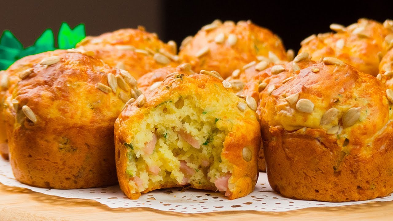 Muffins apéritif au fromage et au jambon - nourrissants, aromatiques et ...