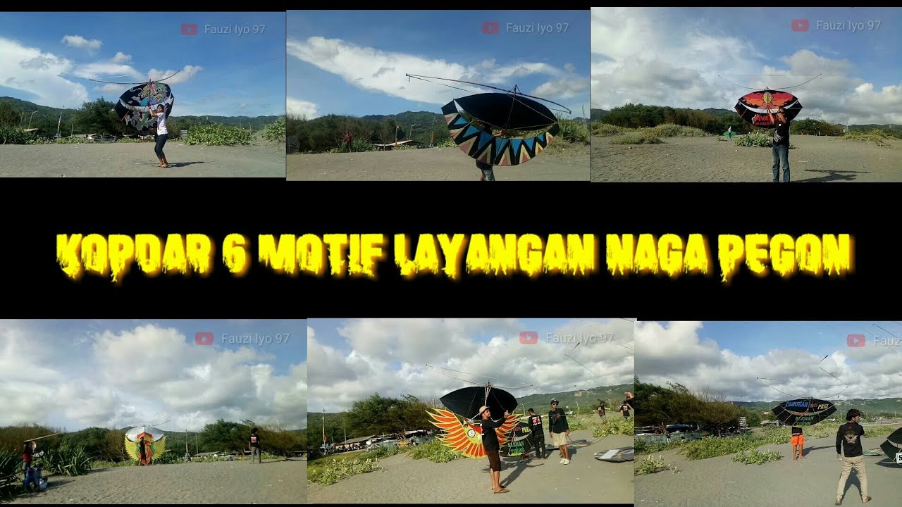 KOPDAR DI PANTAI PARKUS, 6 MOTIF LAYANGAN PEGON DARI SLEMAN TIMUR - YouTube