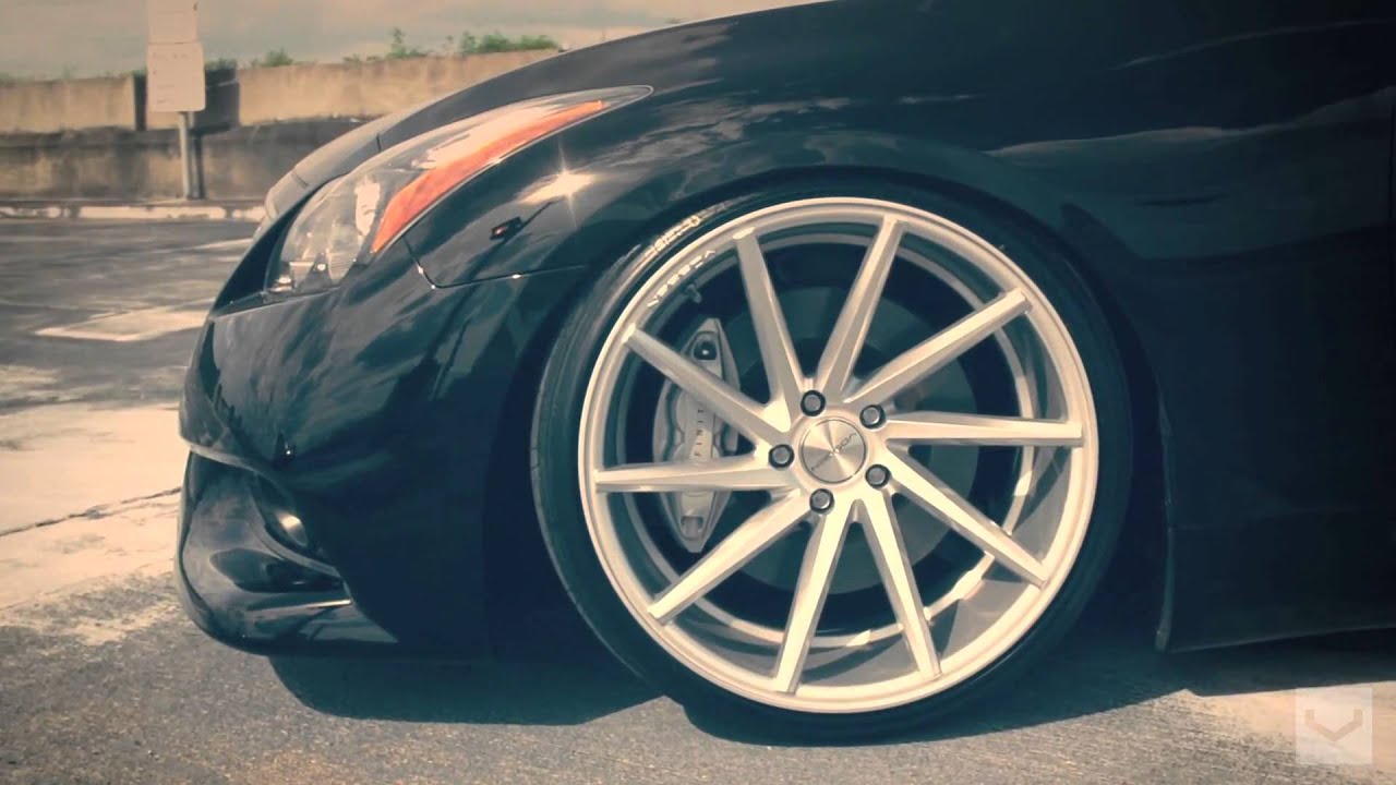 Infiniti G37 Vossen CVT Directional Wheels Rims - YouTube