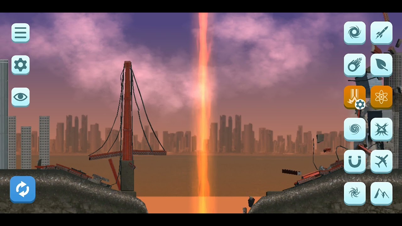 golden gate Bridge destruction scene in city smash (war of the worlds ...