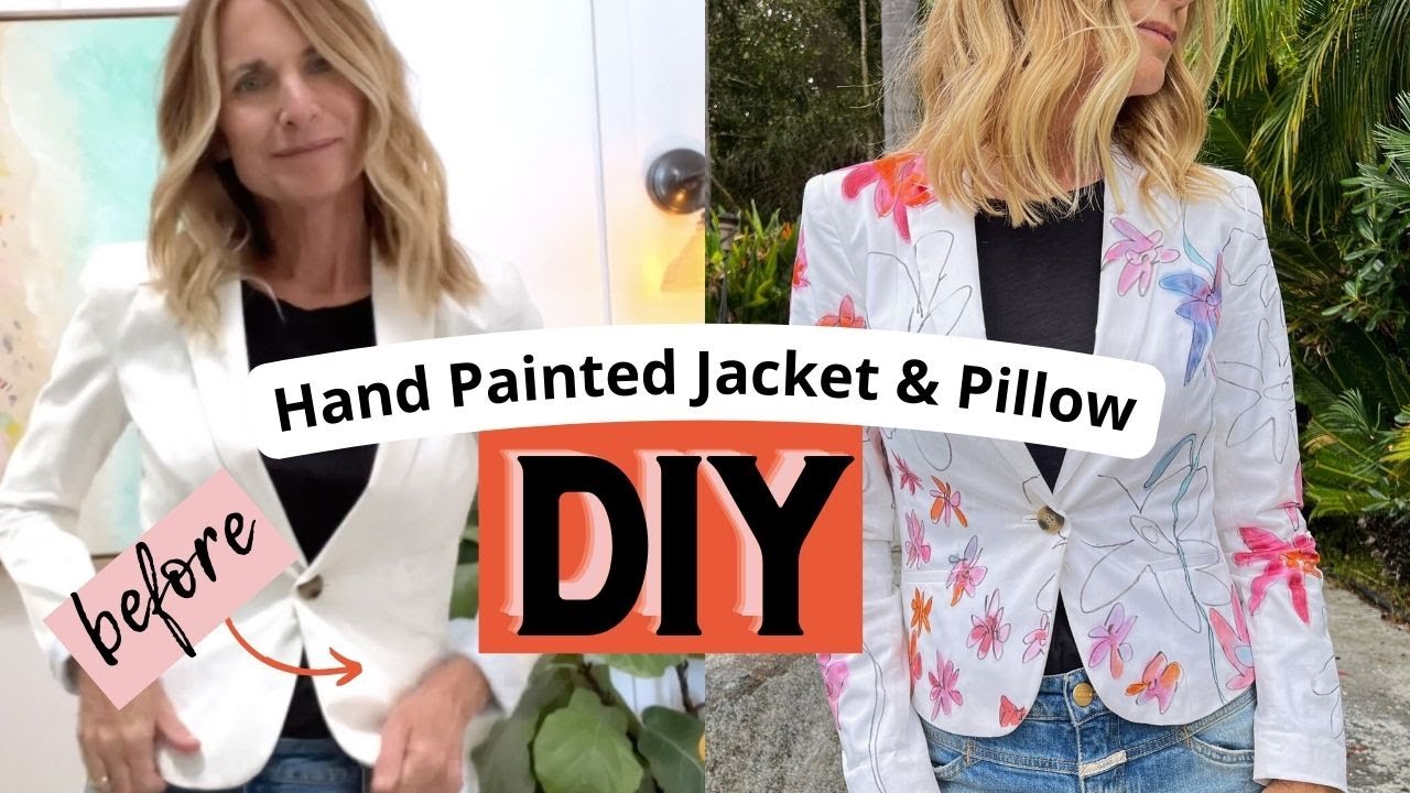 How to Turn a Plain Jacket Into a Watercolor Painting (Amazing Hack ...