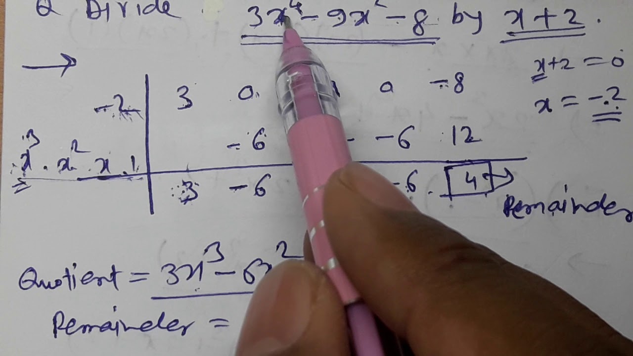 Polynomials, Class 9th Maths, Algebra Practice set 3.3 part 1 - YouTube