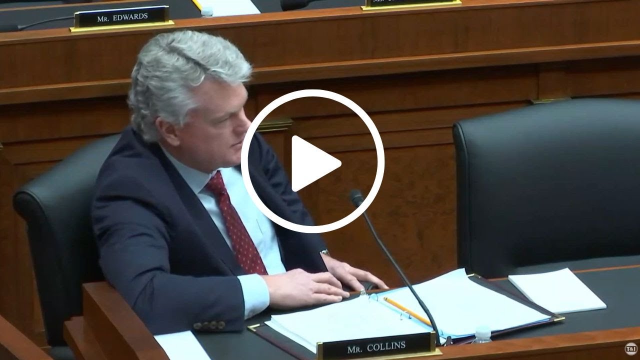 Rep Mike Collins Speaks at FAA Reauthorization Hearing 2/7/2023 - YouTube