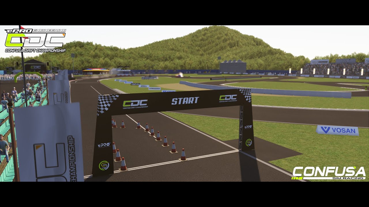 CDC'23 Round 4 Confusa Drift Circuit Demonstration Run - YouTube