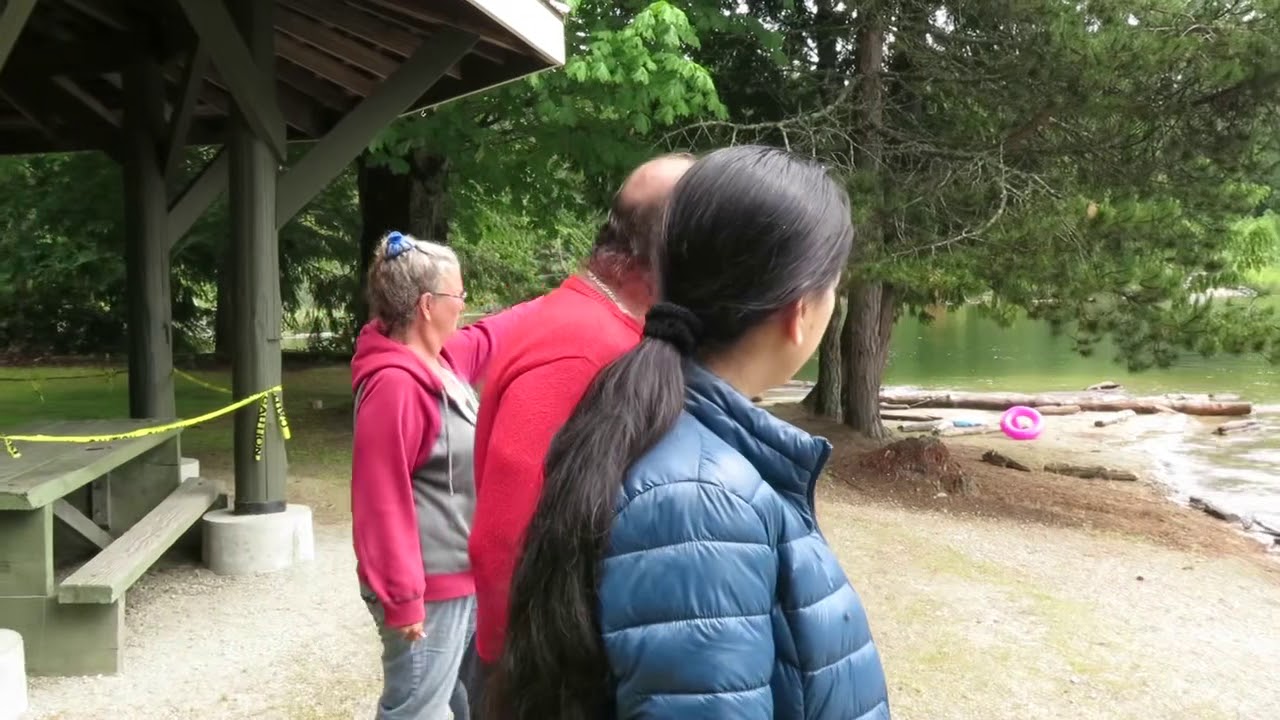 Beach in haywire provincial park - YouTube