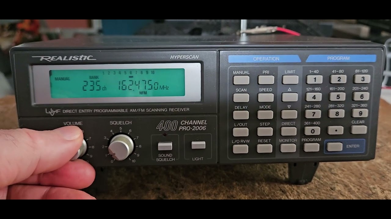 REALISTIC PRO 2006 SCANNER WEATHER - YouTube