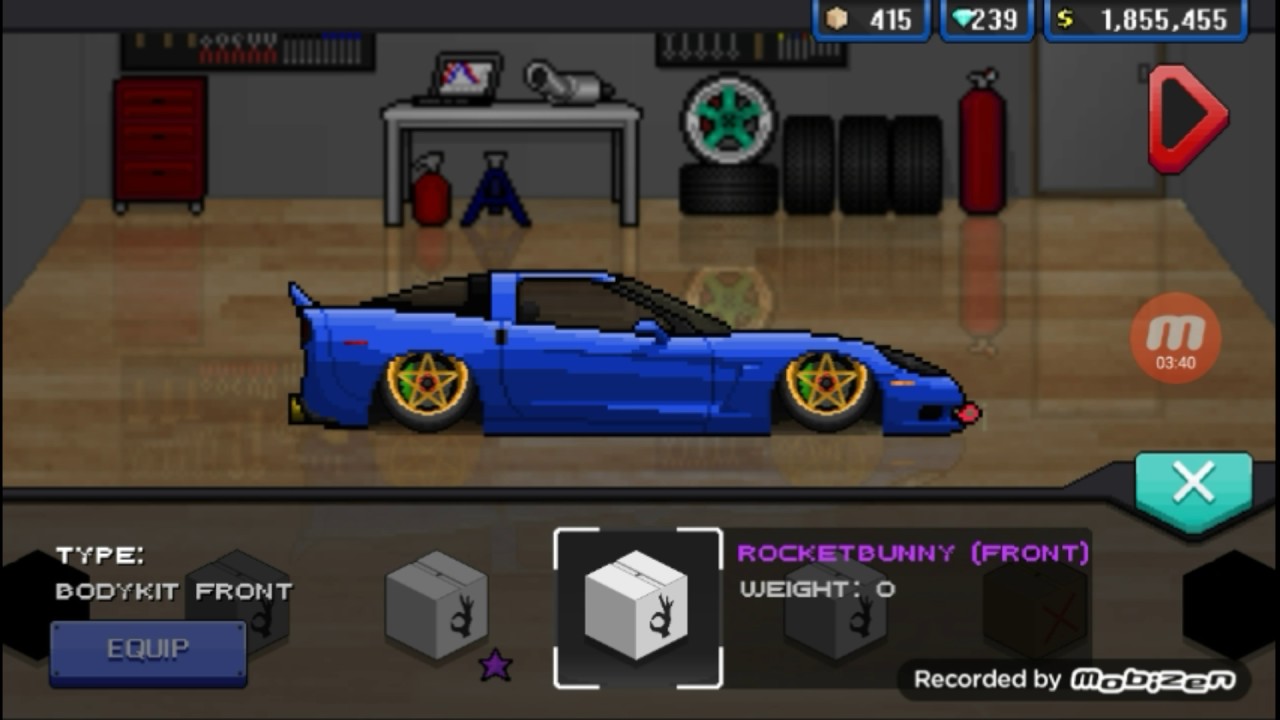 Pixel Car Racer-Chevrolet Corvette Build! - YouTube