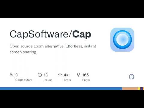 GitHub - CapSoftware/Cap: Open source Loom alternative. Effortless ...
