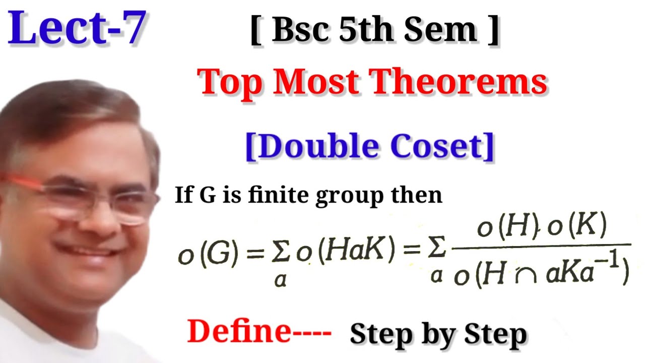 DOUBLE COSET | double Coset Group Theory & Ring Theory | SYLOWS THEOREM - YouTube
