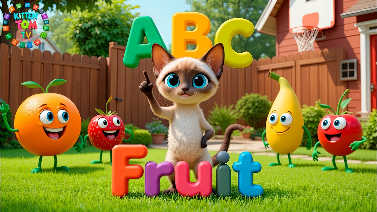 3D Magic ABC Fruit | Live Fruits | Alphabet Kids Song | ABC for kids - YouTube
