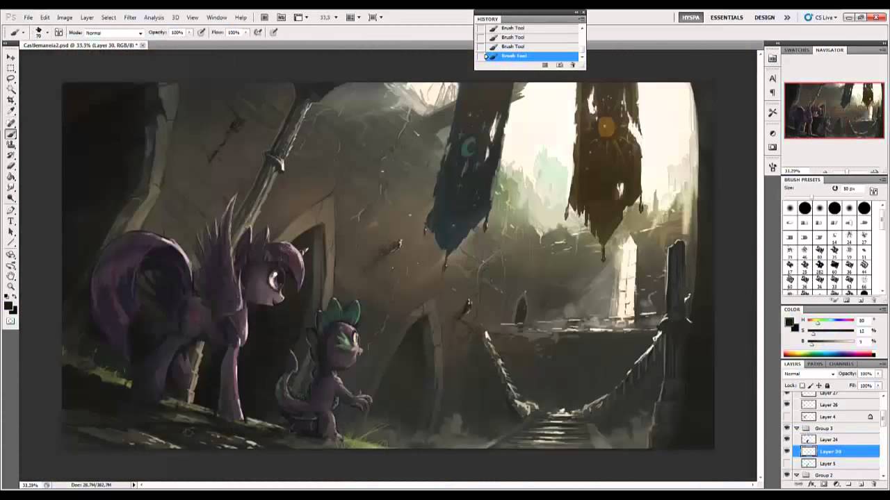 MLP Painting - Castle of the Royal Sisters - YouTube