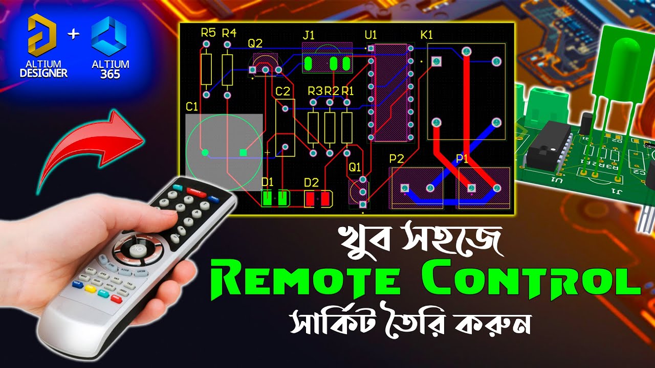 DIY Remote Control Circuit PCB Design on Altium Designer Altium 365 ...