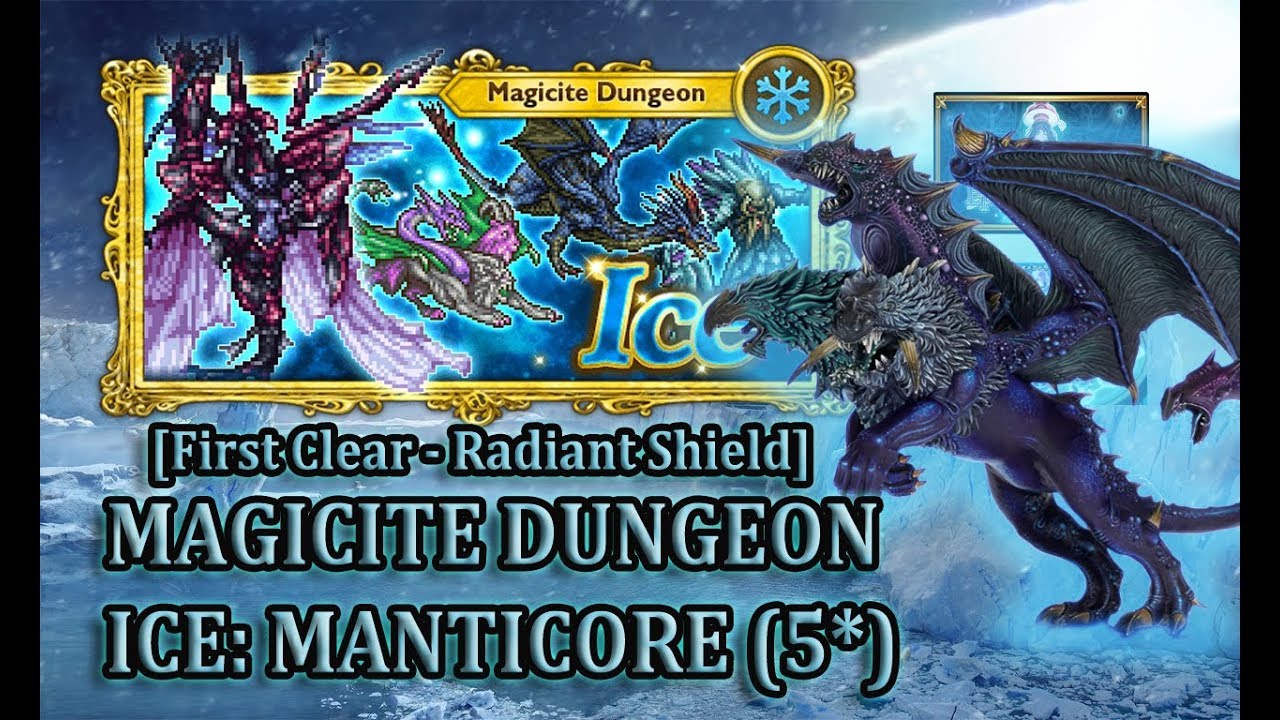 [FFRK] Magicite 5* | Ice - Manticore (First Clear - Radiant Shield ...