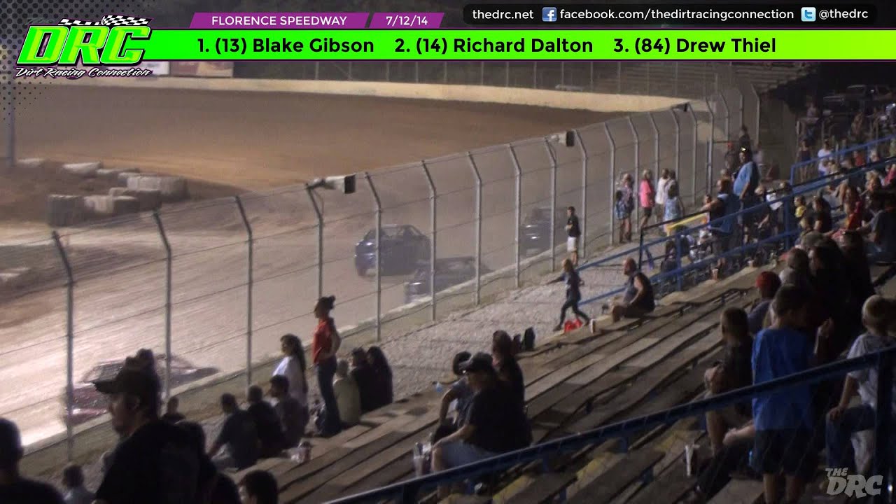 Florence Speedway | 7.12.14 | Hornet Feature | Guest Commentator: Nick ...
