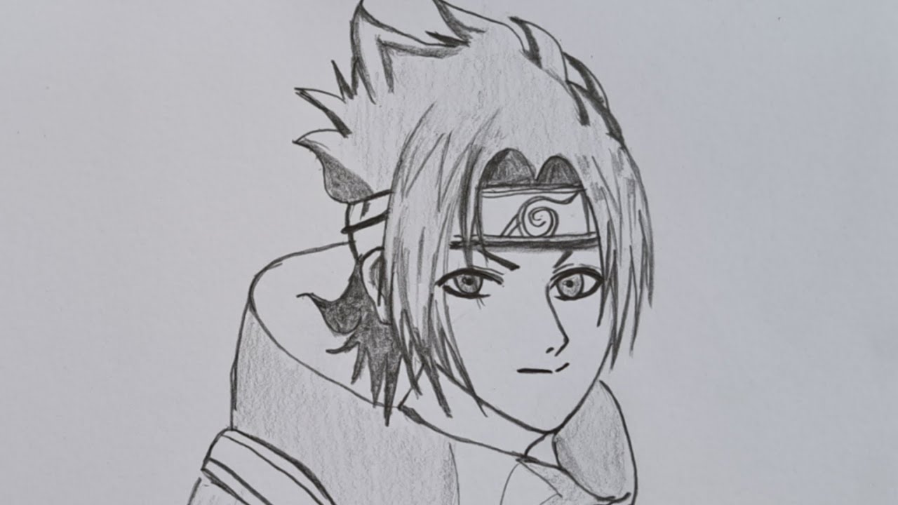 how to draw anime boy cute in 10mins/sasuke/sasuke drawing/anime/sketch ...
