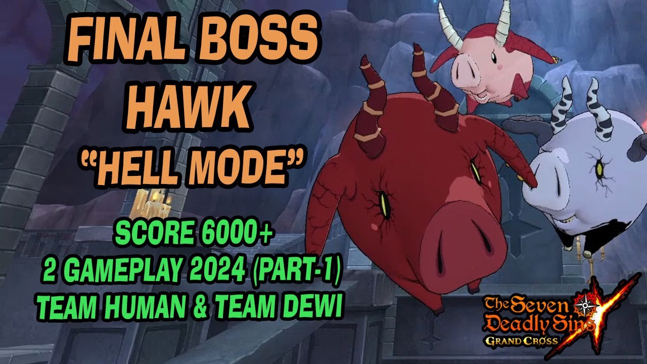 Final Boss "HAWK" (Hell Mode) Score 6000+ | Pakai 2 Team (Klan Human ...