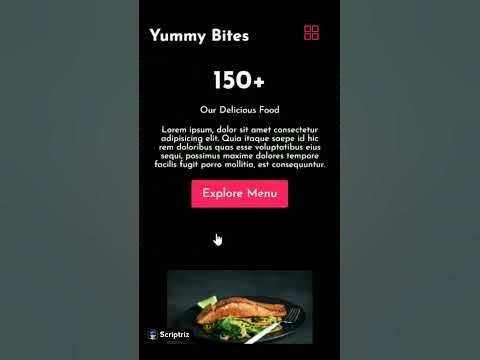 Restaurant Website Design Using HTML and CSS | #coding #shorts #short #foodie #css #webdesign # ...