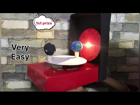 How to make lunar eclipse model || chandra gharana model || solar ...