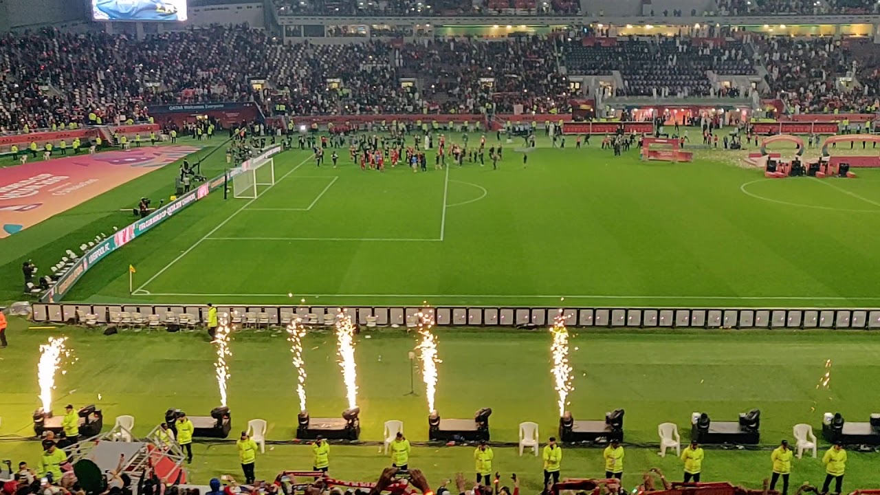 Liverpool FC lap of honour with the FIFA Club World Cup in Khalifa ...