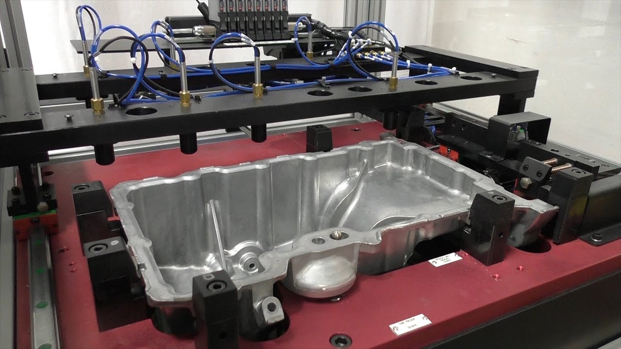 Oil Pan Inspection and Data Tracking Station - YouTube