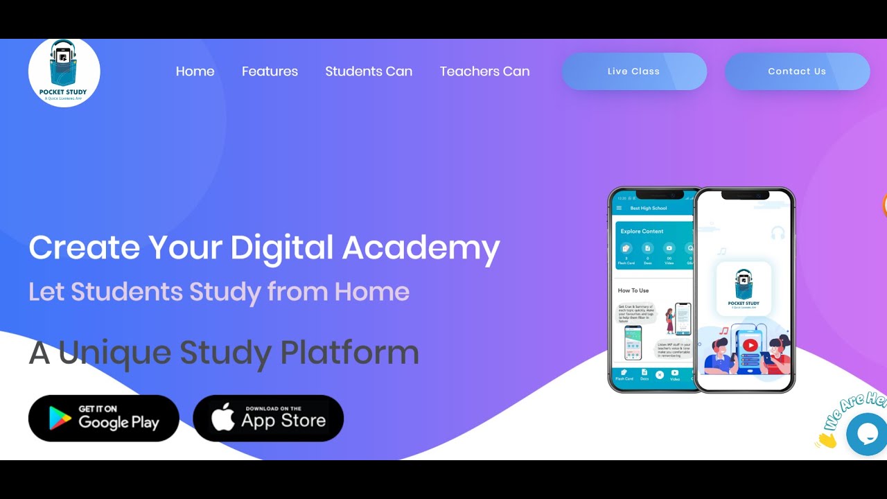 Pocket Study App- a new age LMS for your digital institute - YouTube