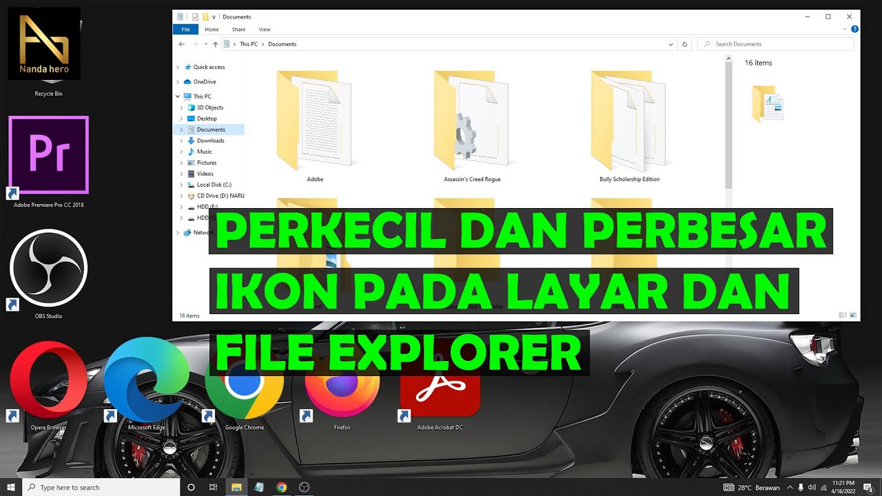 3 CARA MEMPERKECIL DAN MEMPERBESAR UKURAN ICON DI LAPTOP - UBAH UKURAN ...