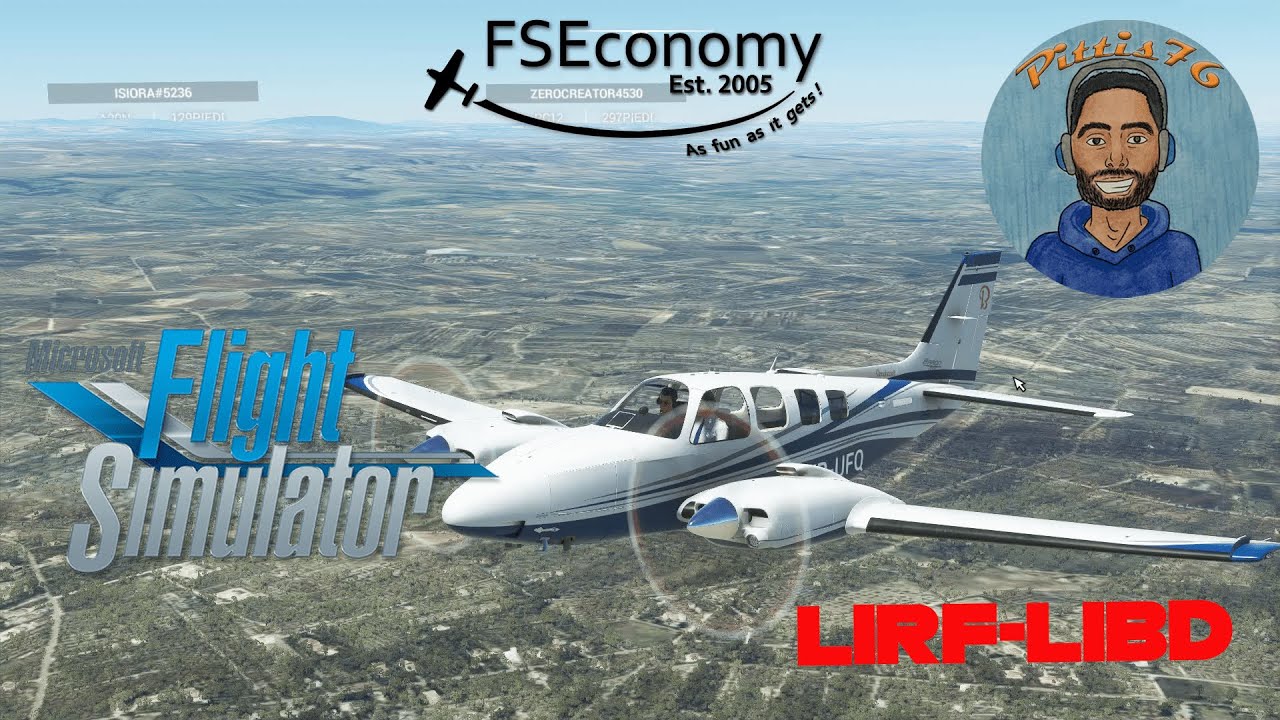 Flight Simulator 20//LIRF-LIBD-FSEconomy// - YouTube