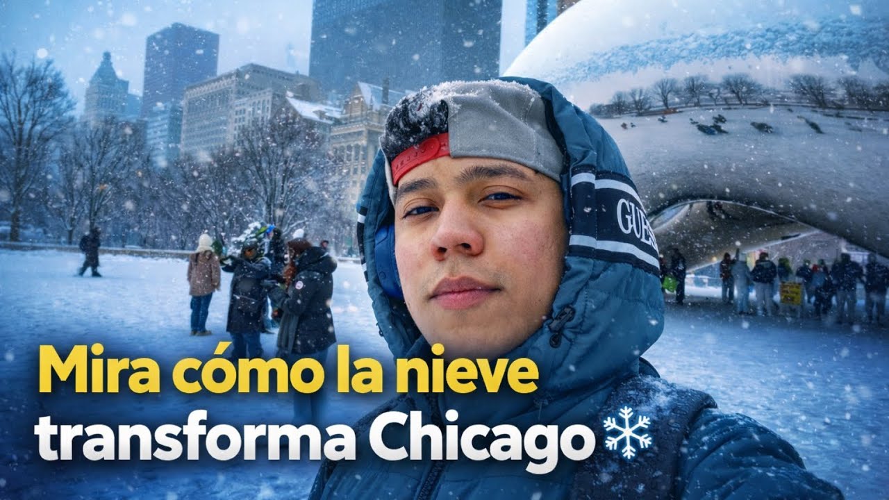 Chicago bajo la nieve ️ | Snowfall in Downtown Chicago - YouTube