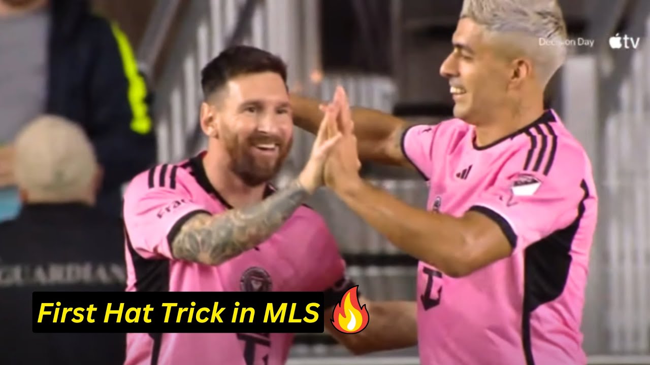 Messi First Hat Trick in MLS - YouTube