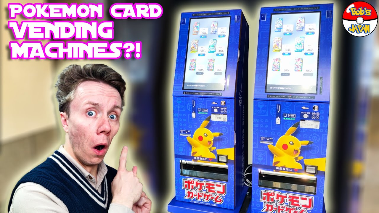 There are Official Pokemon Card VENDING MACHINES?! Let's buy some packs ...