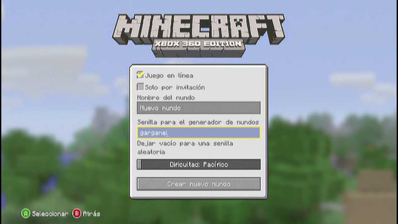 MineCraft Xbox360 - Semilla / Seed "gargamel" - YouTube
