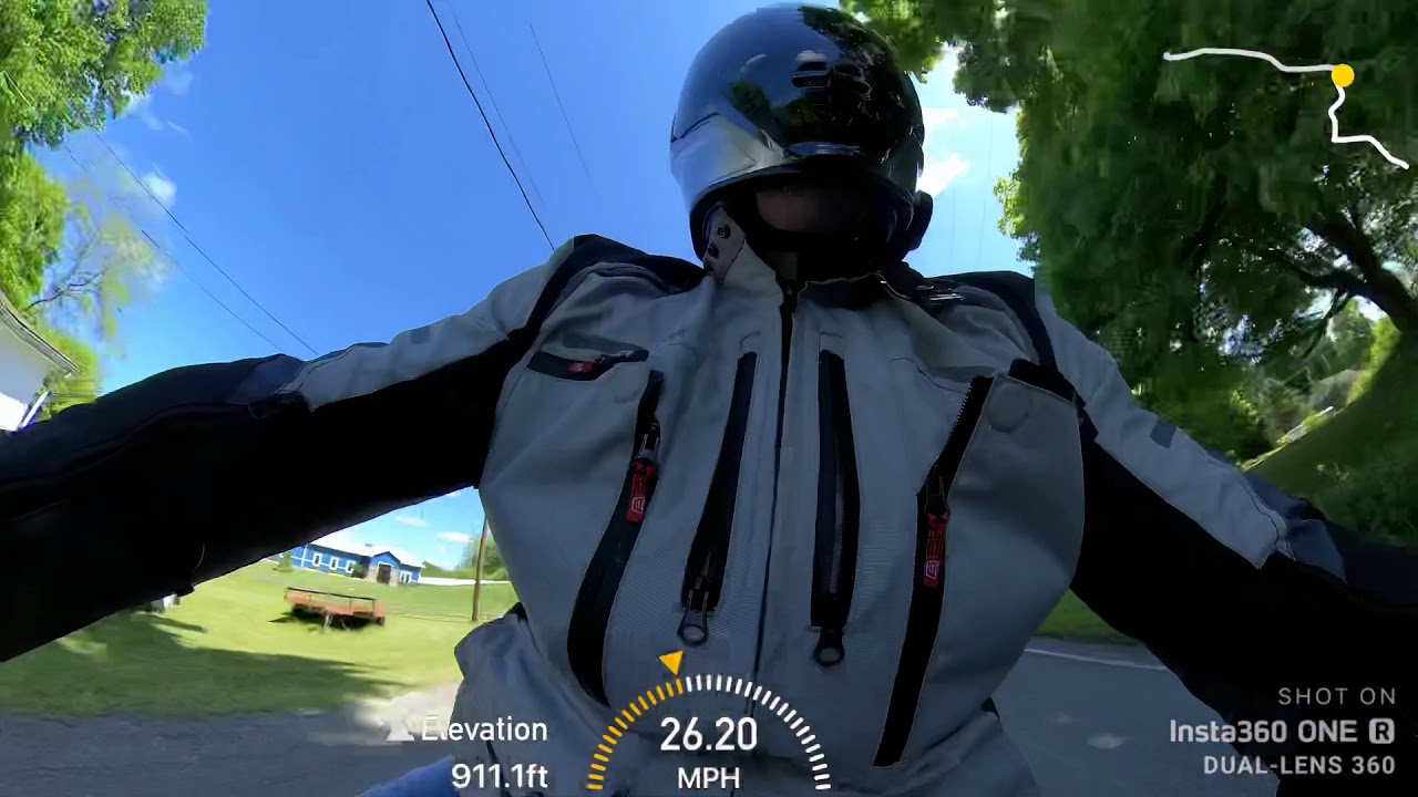 Insta 360 motorcycle test - YouTube