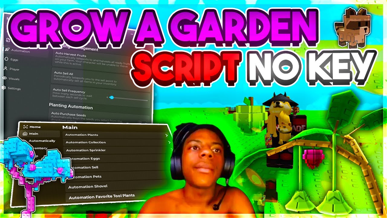 Grow a Garden Script ☀️ Candy Blossom, Pet Placer, Dupe, Autofarm ...
